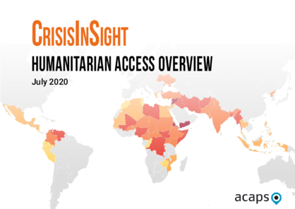 Humanitarian Access Overview - July 2020 | ACAPS